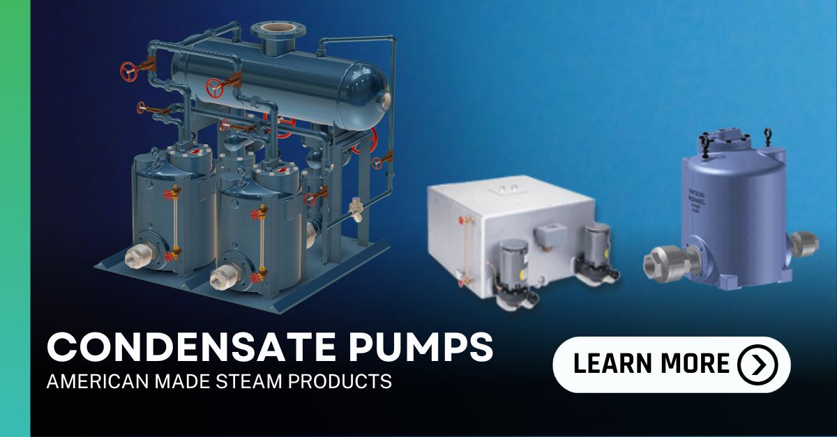 Steam Condensate Pumps | Cooney Coil & Energy